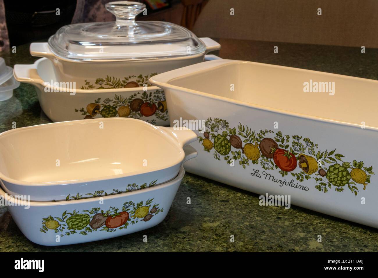 Close up of vintage corning ware pans, 2023, USA Stock Photo - Alamy