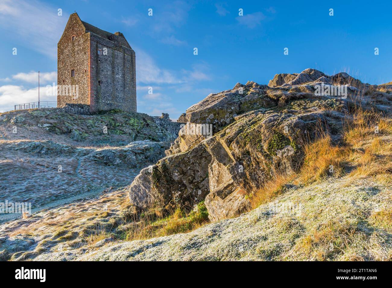 Smailholm Tower in the Scottish Borders Stock Photo - Alamy