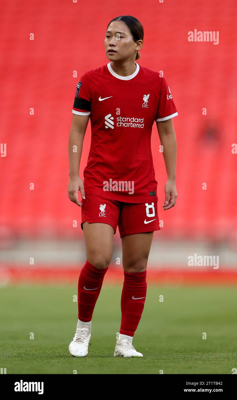 Liverpool's Fuka Nagano during the Barclays Women's Super League match ...