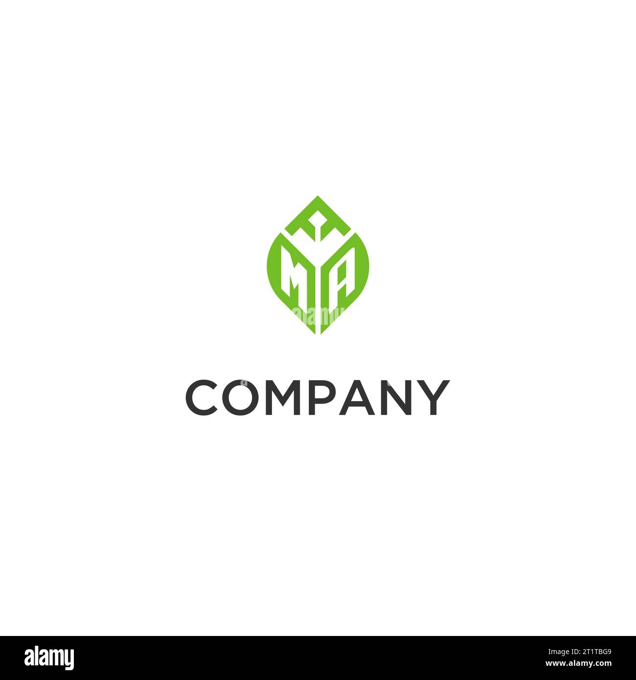 MA monogram with leaf logo design ideas, creative initial letter logo ...