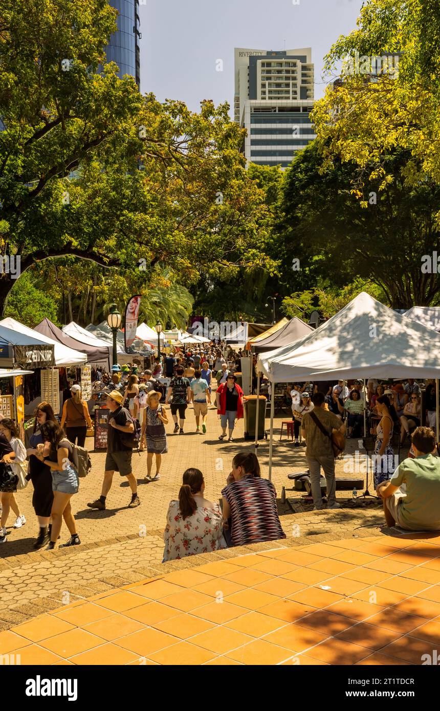 Weekend Markets in the City Botanical Gardens, CBD, Brisbane ...