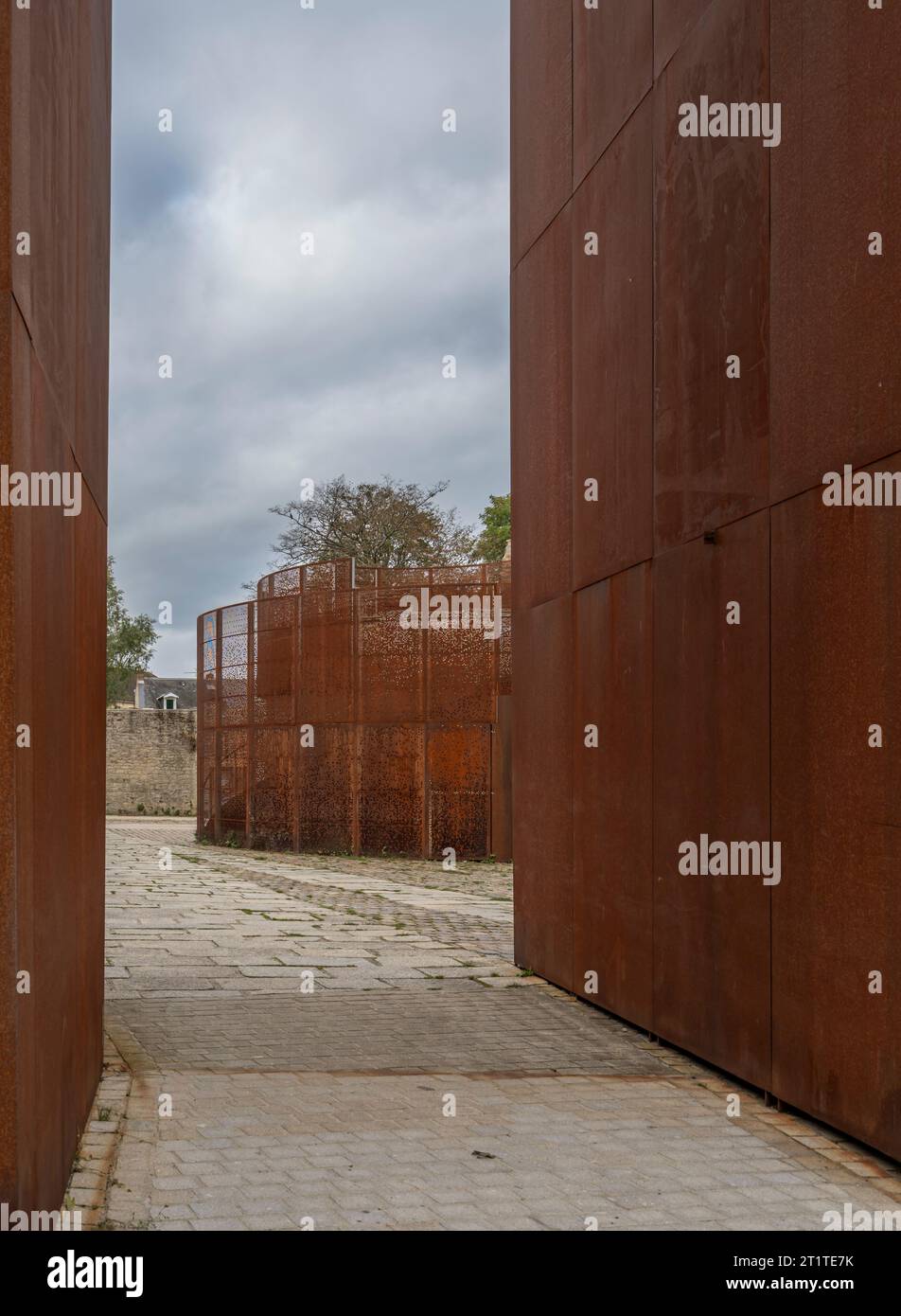 Alençon, France - 10 14 2023: View of the gate of the Castle of the ...