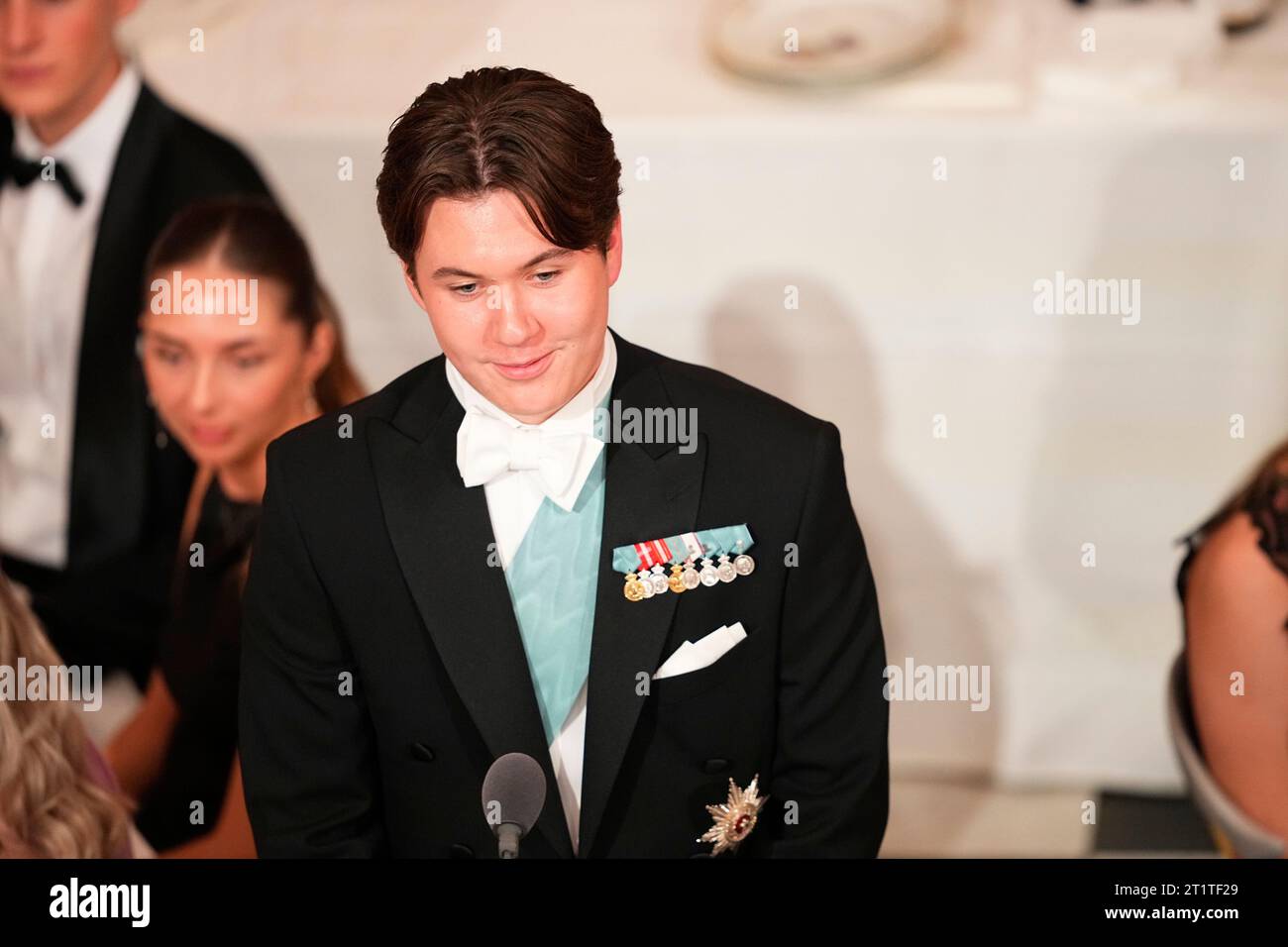 Prince Christian gives a speech. Prince Christian's 18th birthday is ...