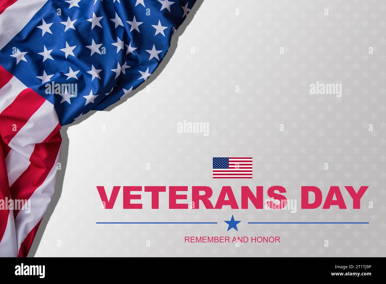 Veterans Day of USA with star in national flag colors american flag ...