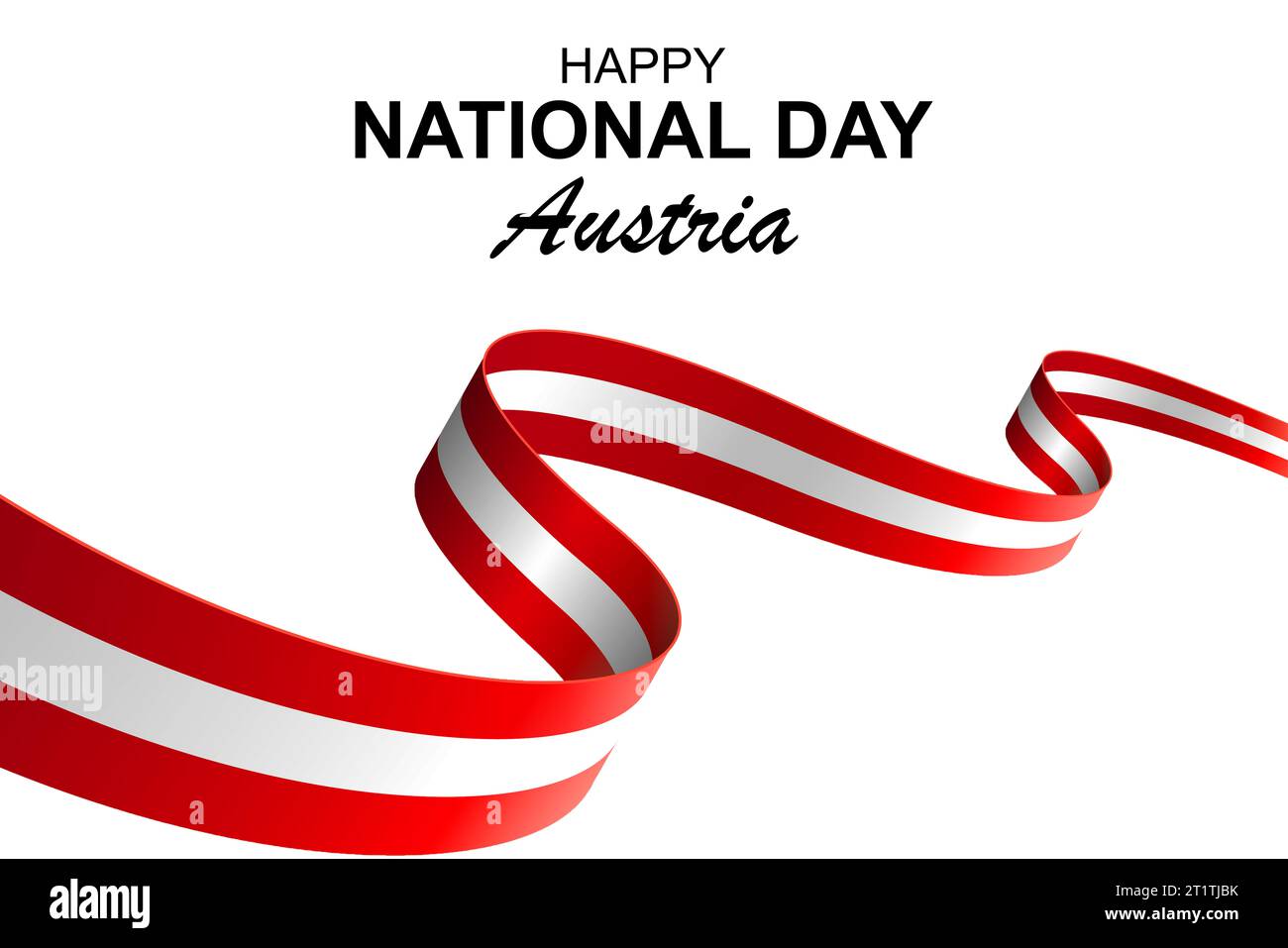 Austria Happy National Day, october 26 greeting card with austrian ...
