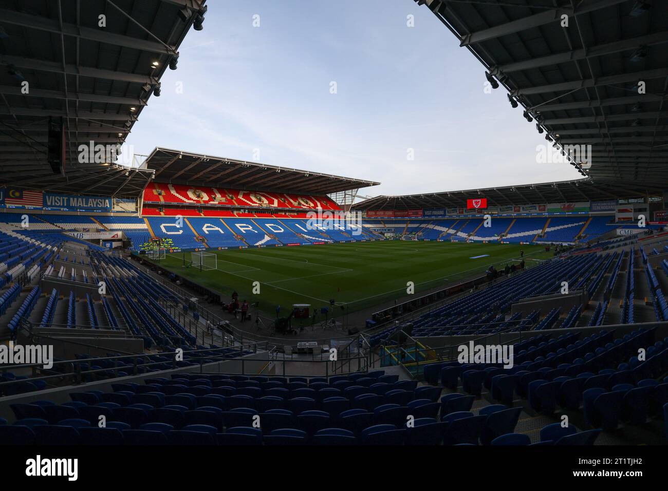 Cardiff, UK. 14th Oct, 2023. General view of Cardiff City Stadium ...