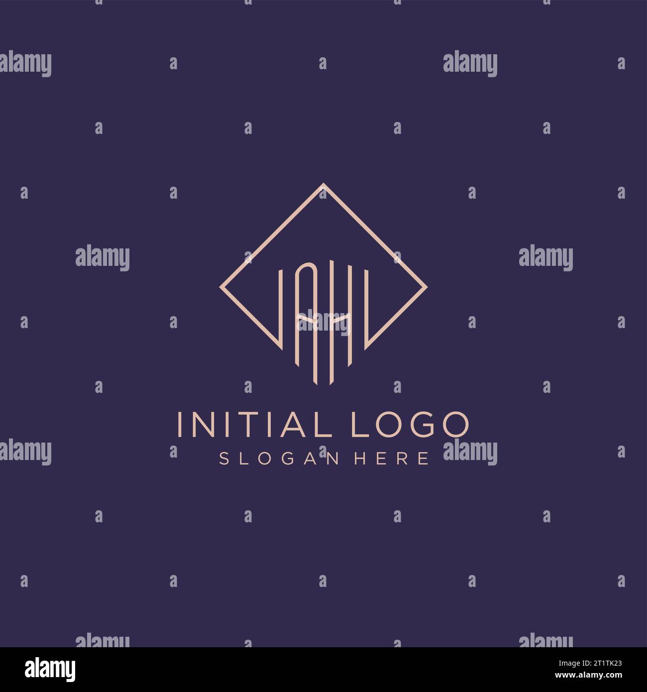 Ah initials logo hi-res stock photography and images - Alamy