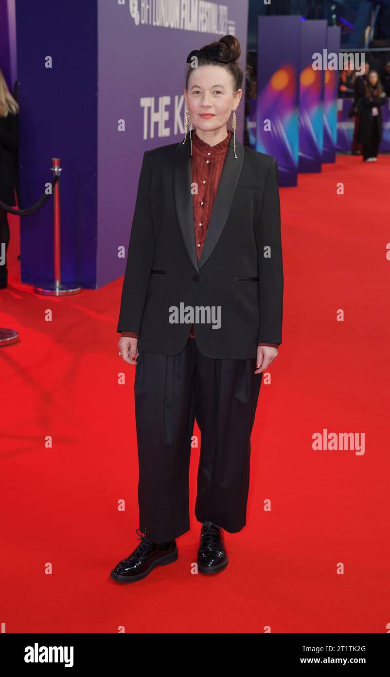 Kirsty Matheson arrives for a screening of The Kitchen during the BFI ...