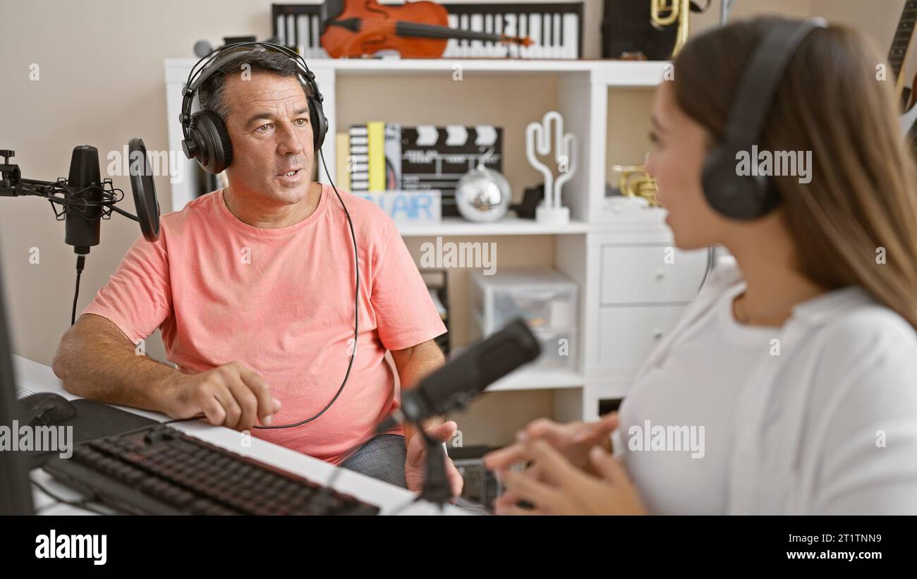 Interviewer speaking hi-res stock photography and images - Alamy