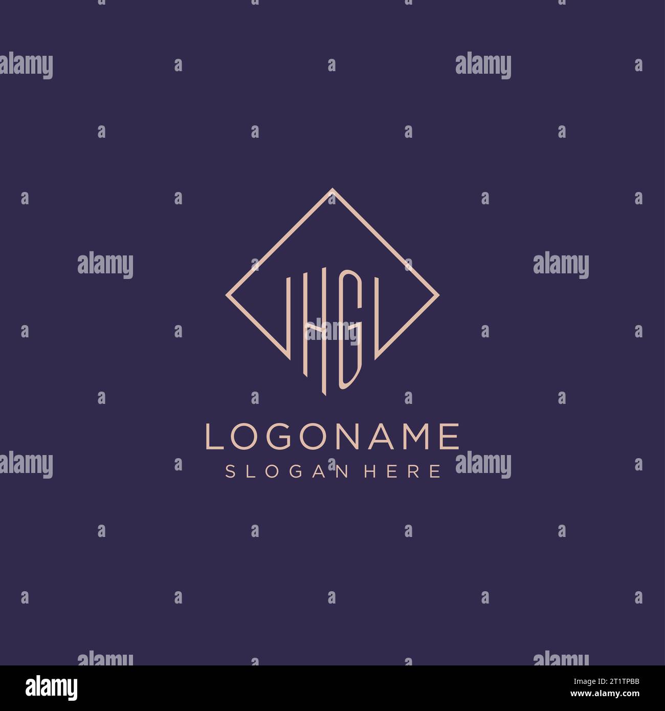 Hg initials logo hi-res stock photography and images - Alamy