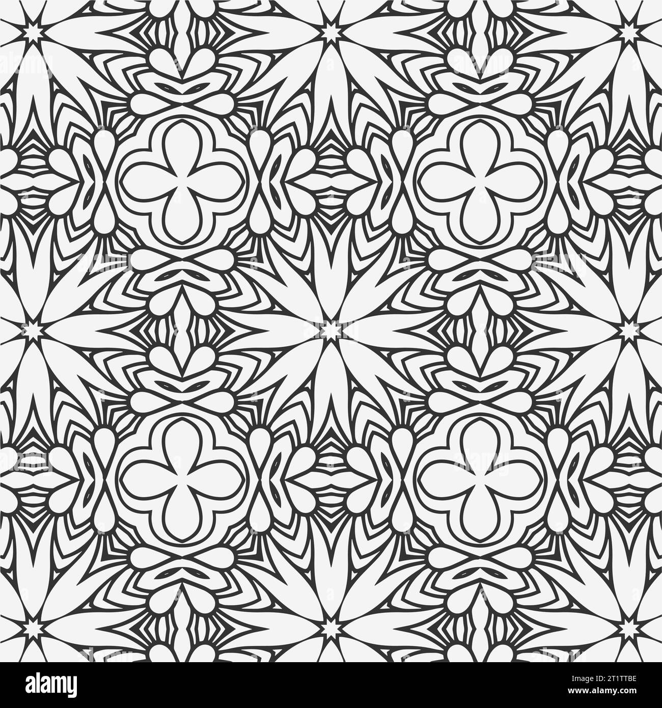 vector geometric pattern coloring page design Stock Vector Image & Art ...