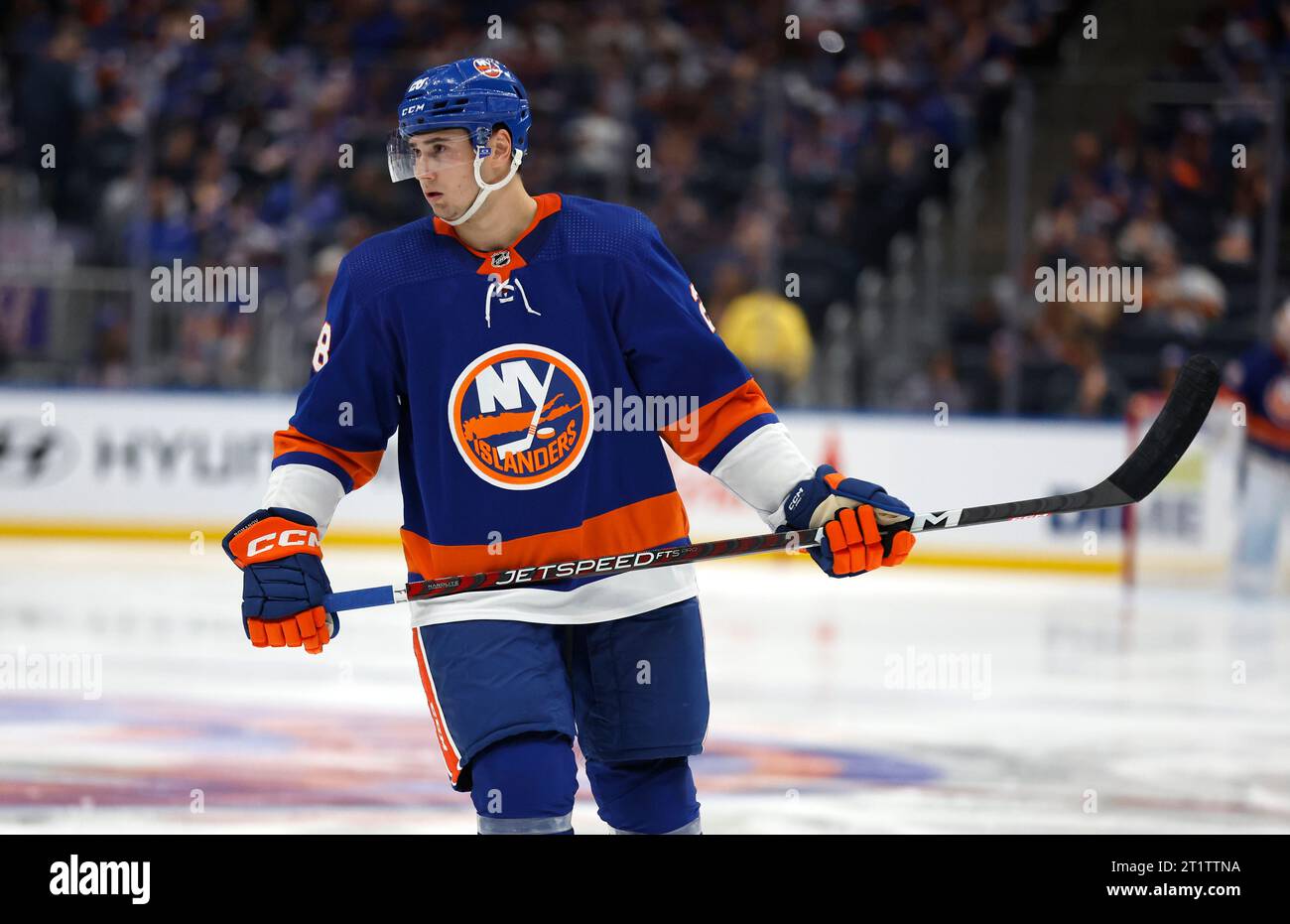 New York Islanders defenseman Alexander Romanov (28) during the second ...