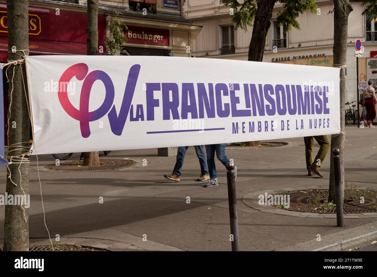 Paris, France.13th Oct, 2023. Inter-union demonstration for increased ...