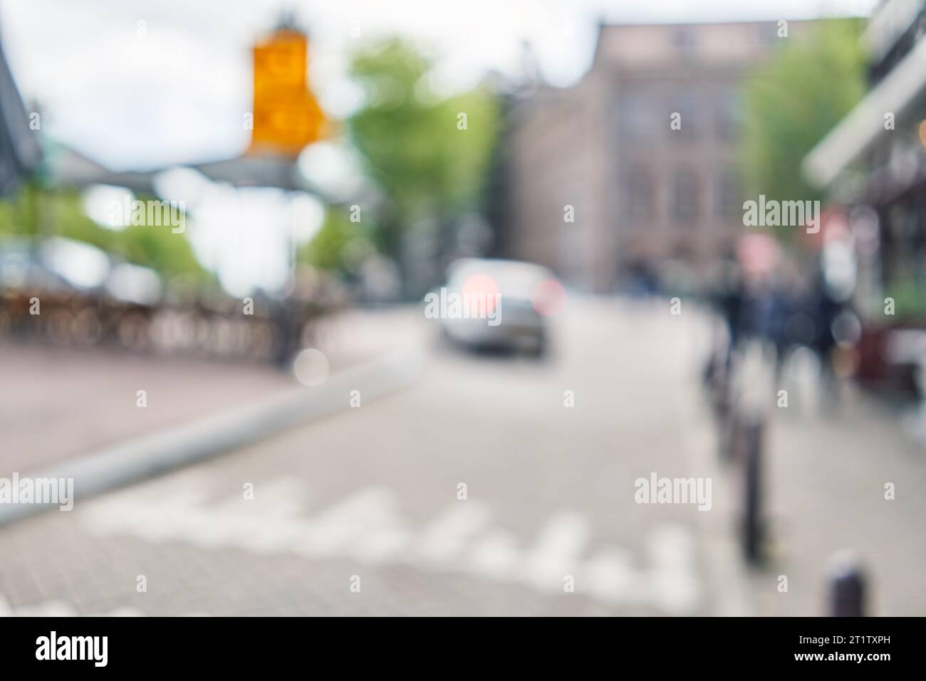Blurred background of street Stock Photo - Alamy