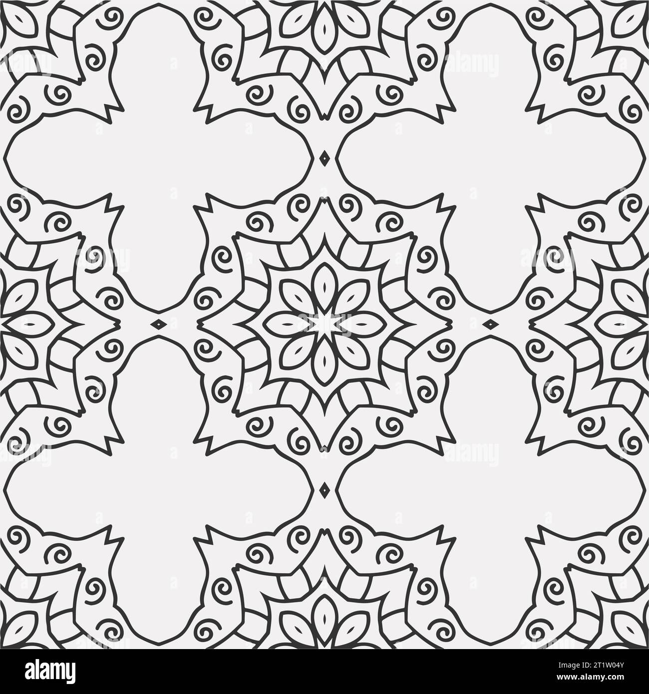 vector geometric pattern coloring page design Stock Vector Image & Art ...