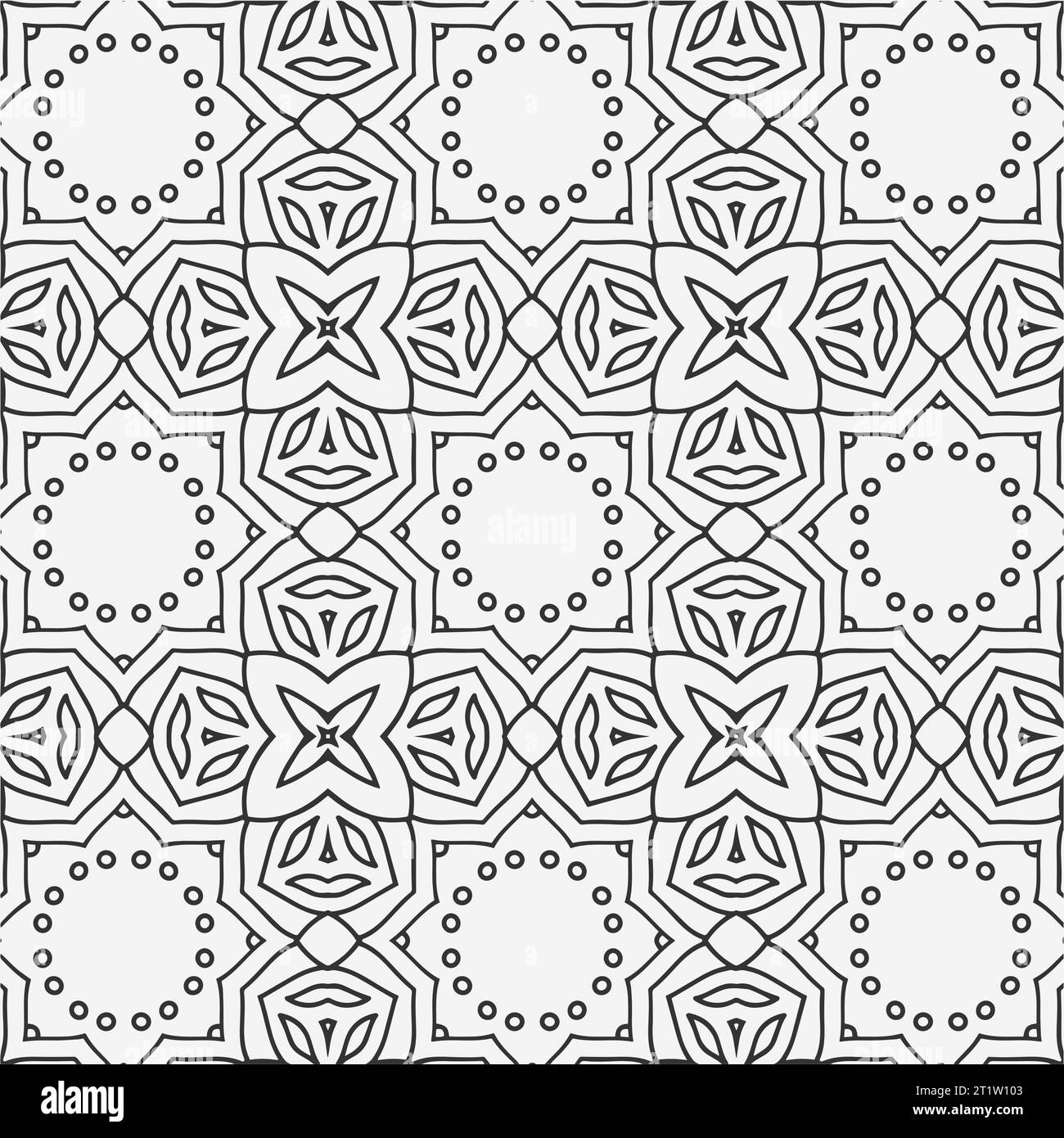 vector geometric pattern coloring page design Stock Vector Image & Art ...