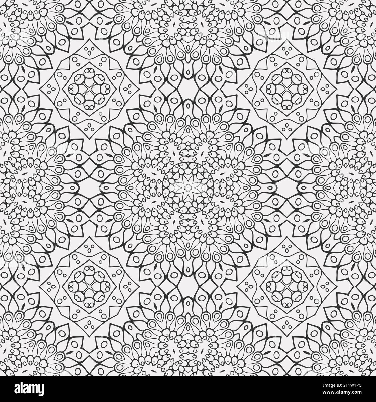 vector geometric pattern coloring page design Stock Vector Image & Art ...