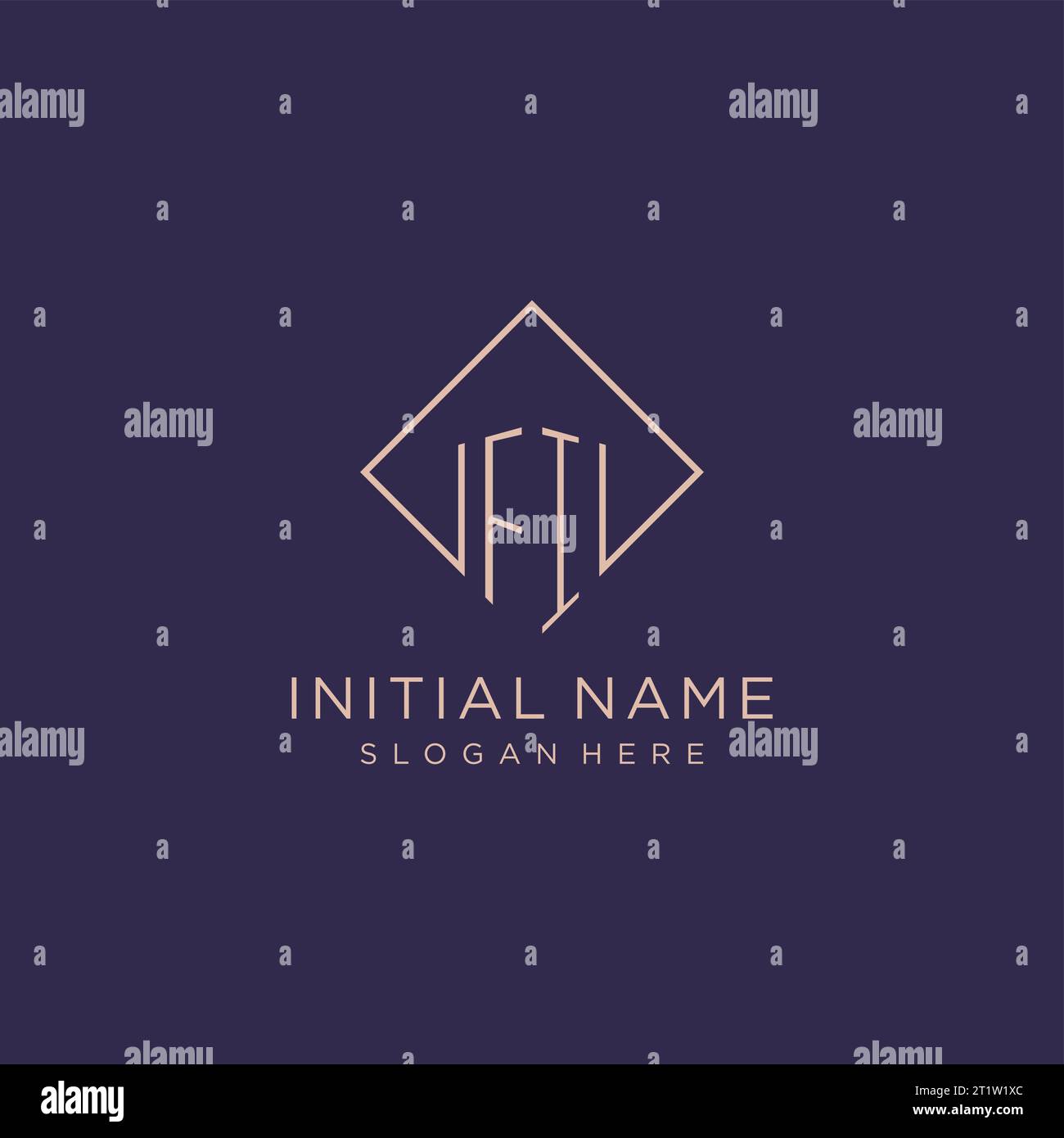 Fi initials Stock Vector Images - Alamy