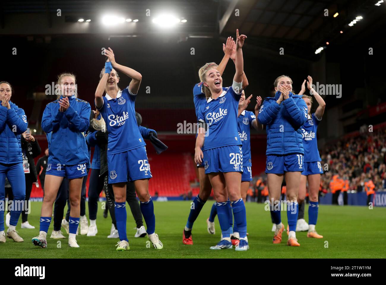 Evertons Katja Snoeijs Centre Left And Megan Finnigan Centre Right