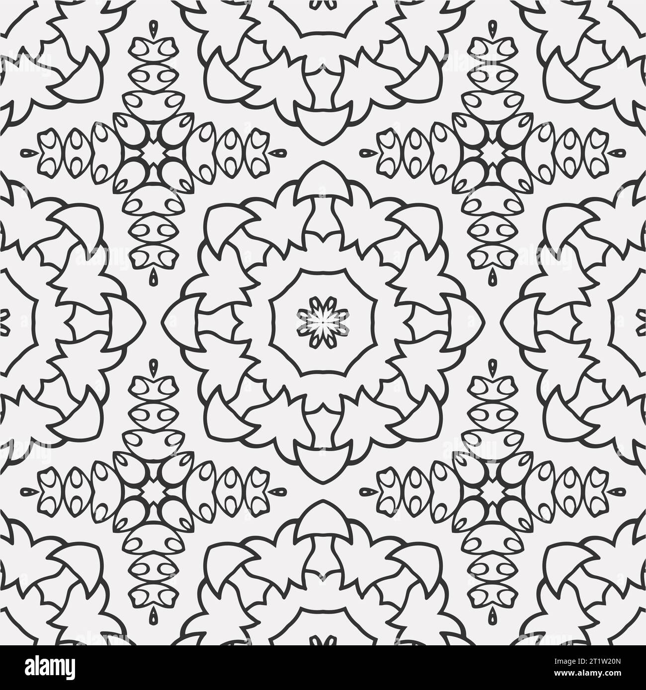 vector geometric pattern coloring page design Stock Vector Image & Art ...