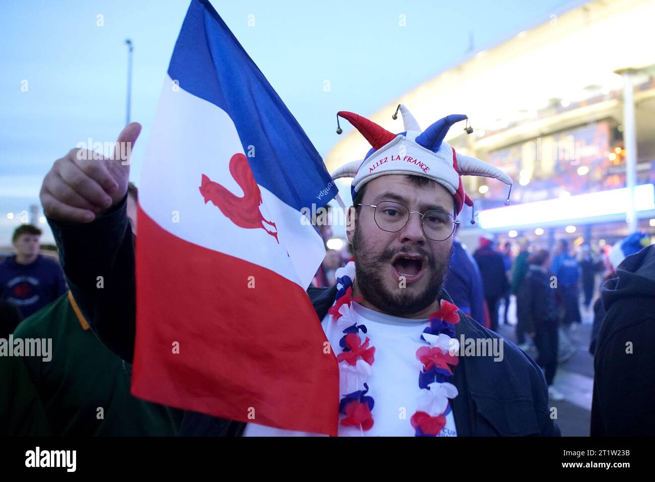 France fans arrive ahead of the Rugby World Cup 2023 quarter final ...