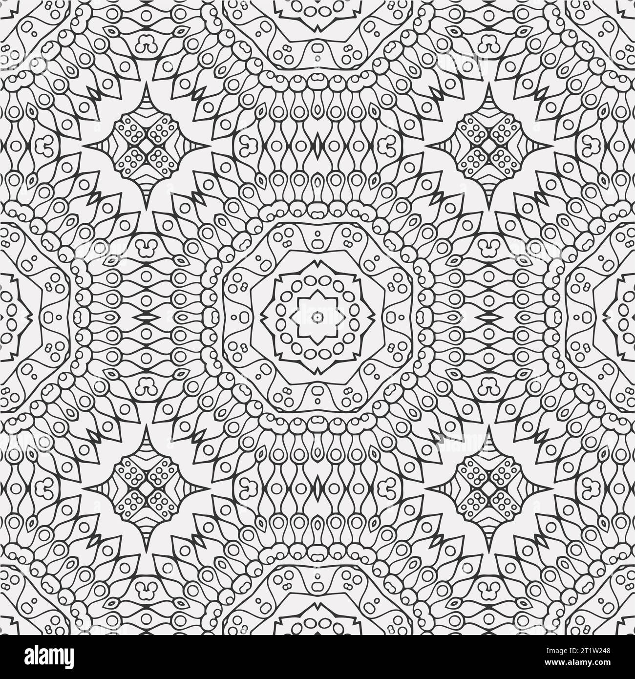 vector geometric pattern coloring page design Stock Vector Image & Art ...