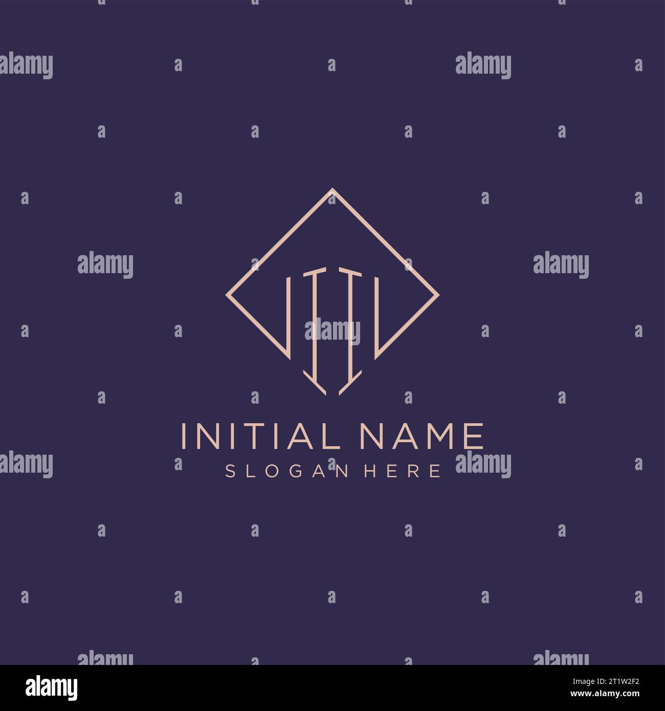 Ii initials logo hi-res stock photography and images - Alamy