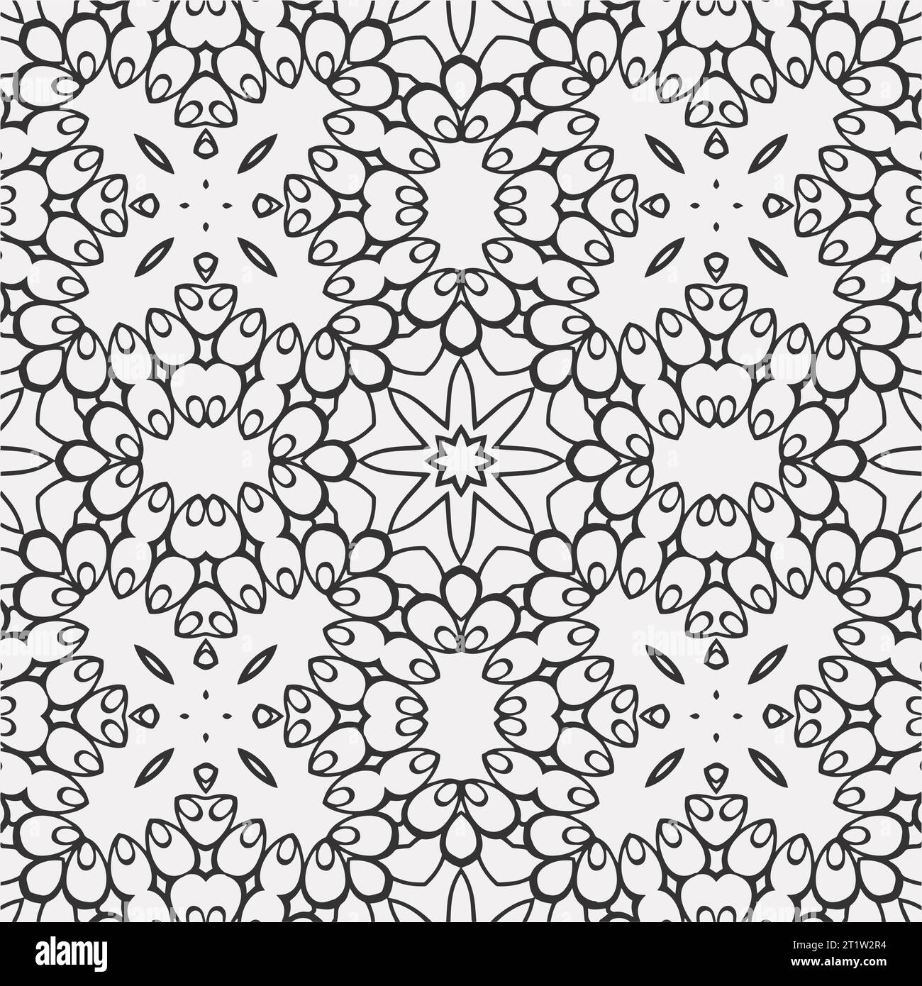 vector geometric pattern coloring page design Stock Vector Image & Art ...