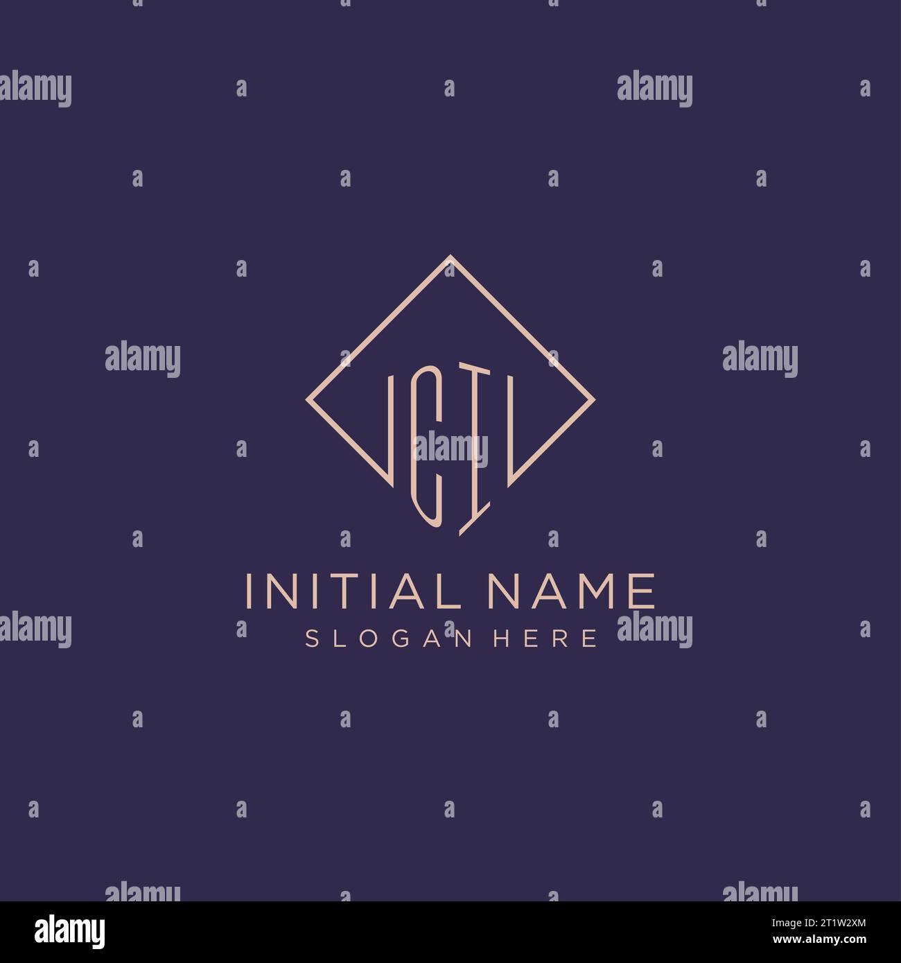 Ci initials logo hi-res stock photography and images - Alamy