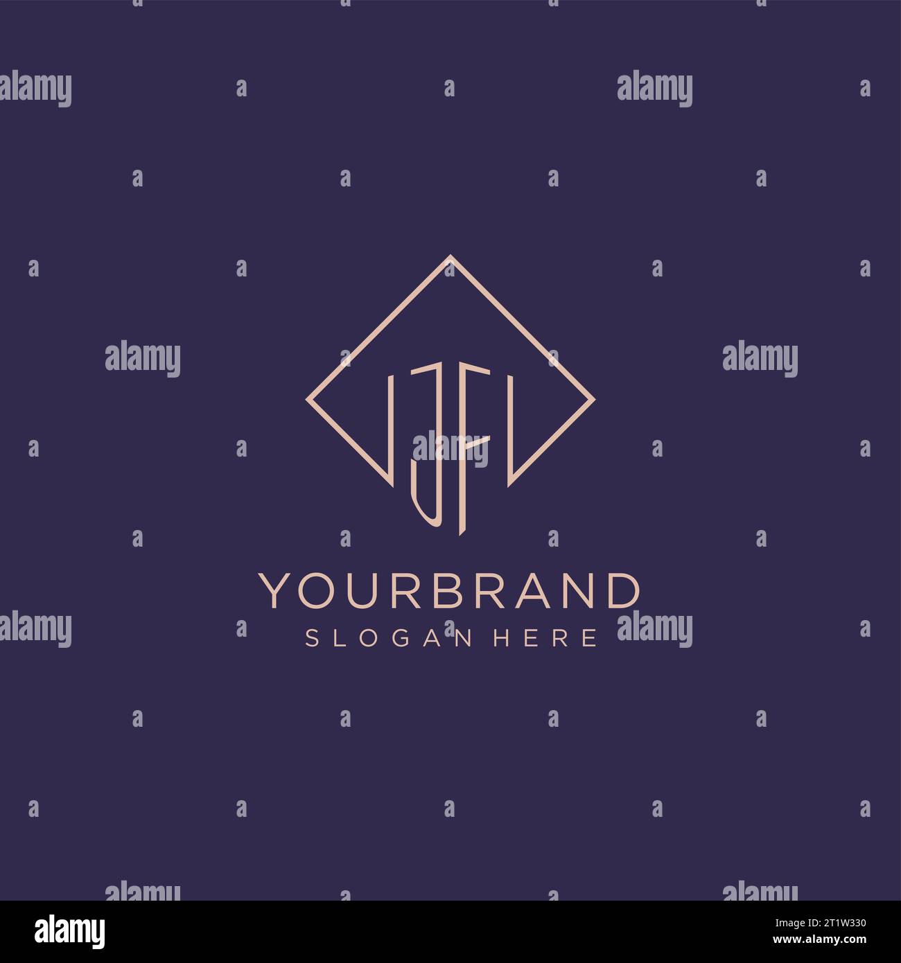 Jf initials logo Stock Vector Images - Alamy