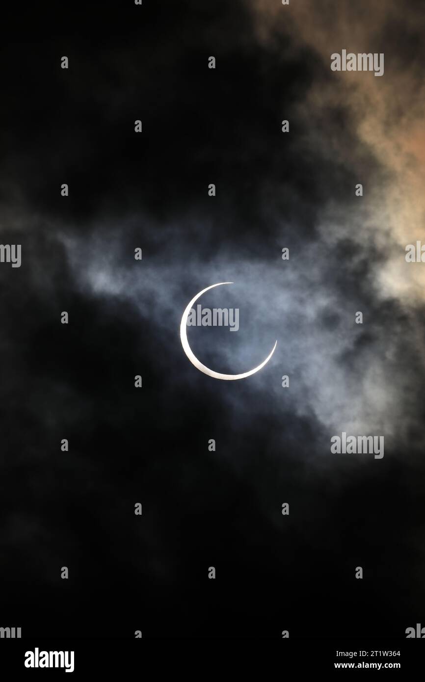 Annular eclipse of Oct.14, 2023 Stock Photo - Alamy