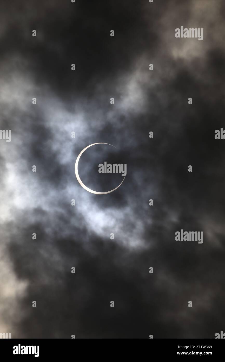 Annular eclipse of Oct.14, 2023 Stock Photo - Alamy