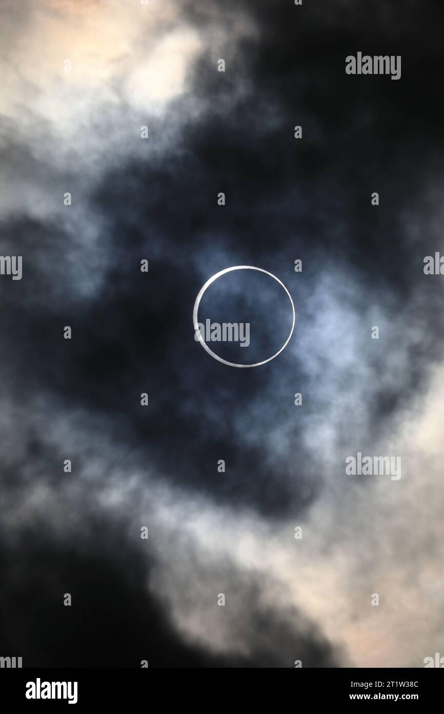 Annular eclipse of Oct.14, 2023 Stock Photo - Alamy