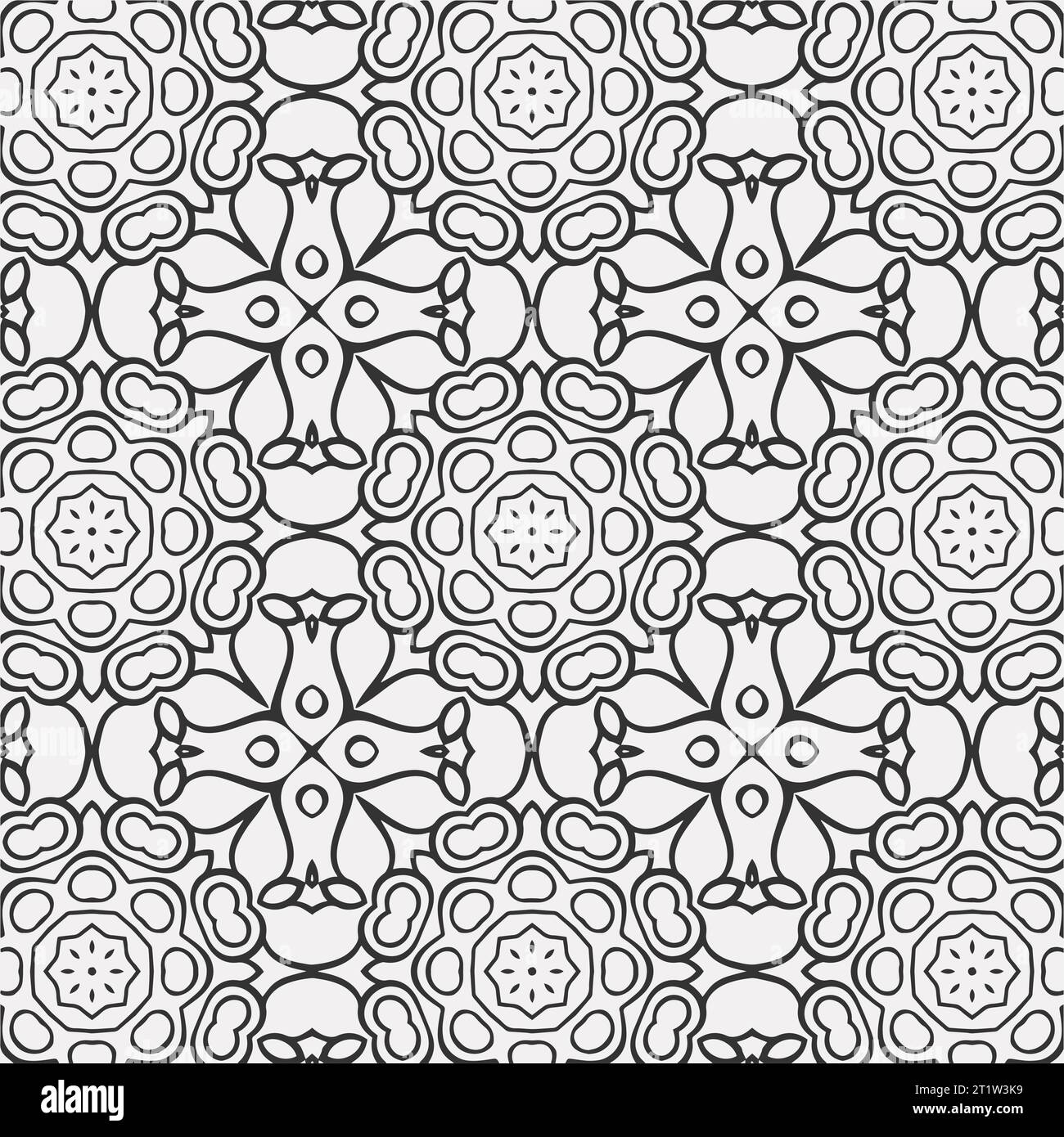 vector geometric pattern coloring page design Stock Vector Image & Art ...