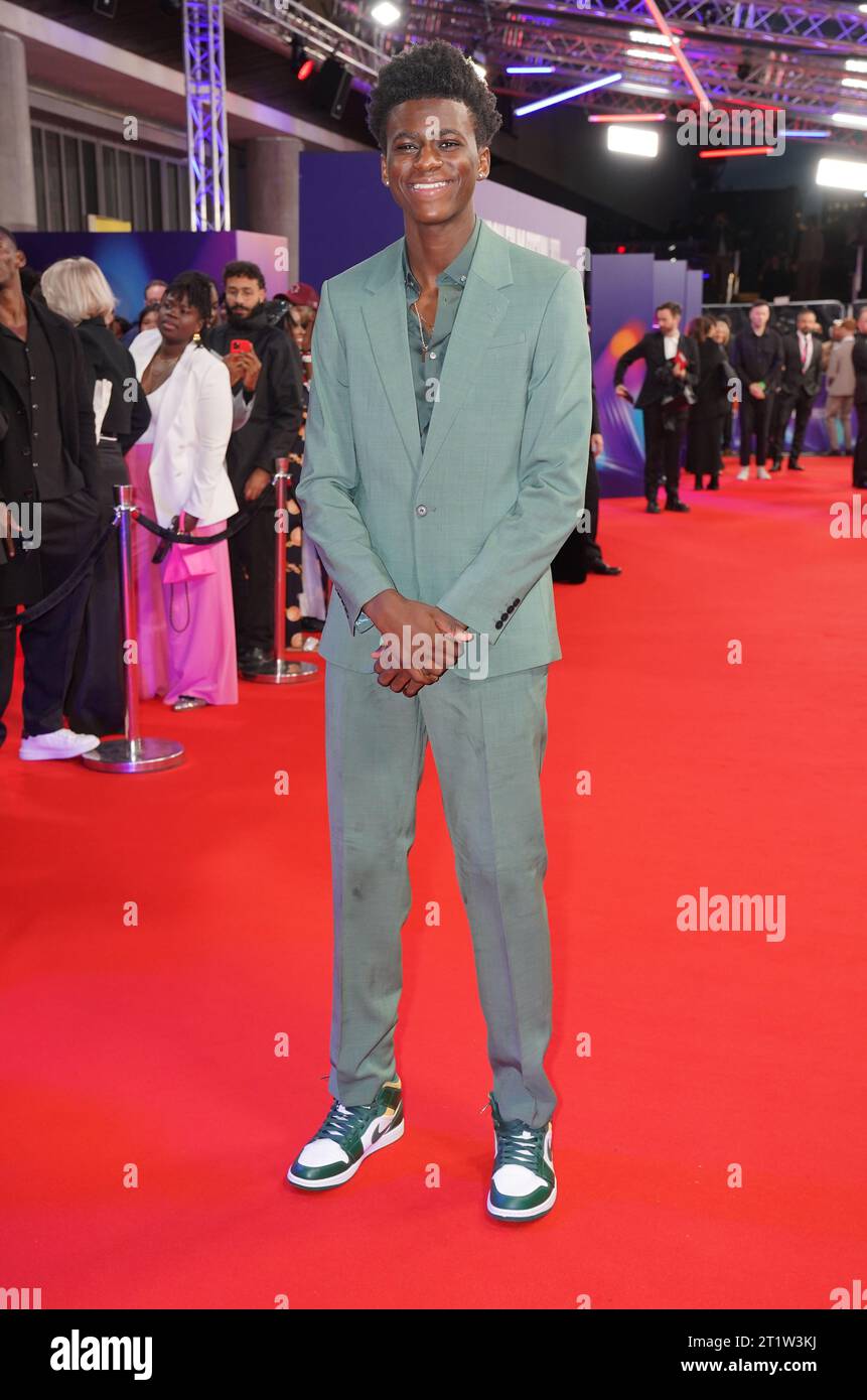 Callum Daniel arrives for a screening of The Kitchen during the BFI ...