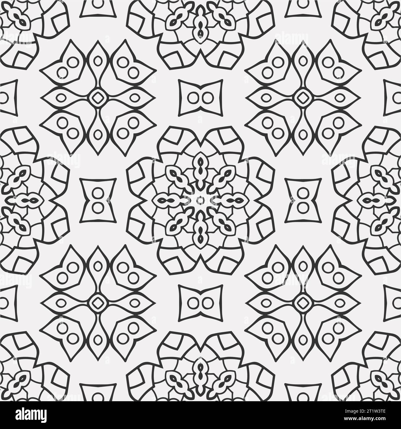 vector geometric pattern coloring page design Stock Vector Image & Art ...