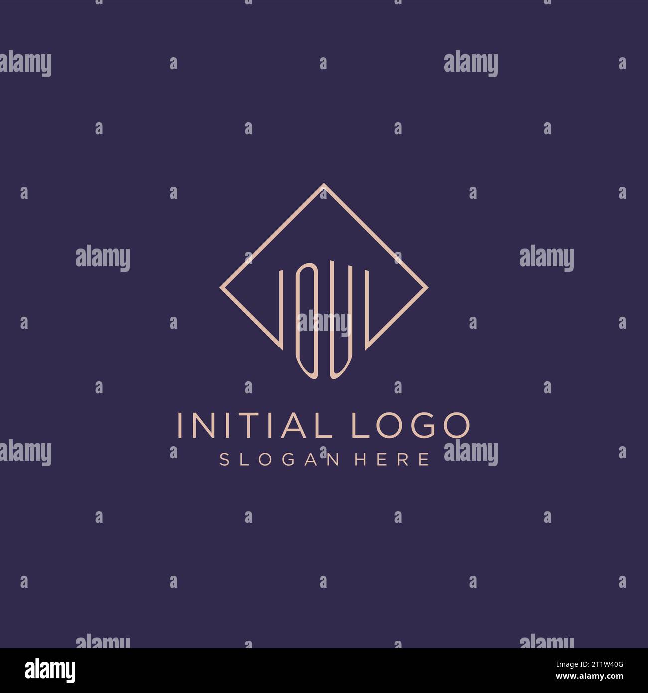 Ou initials logo hi-res stock photography and images - Alamy