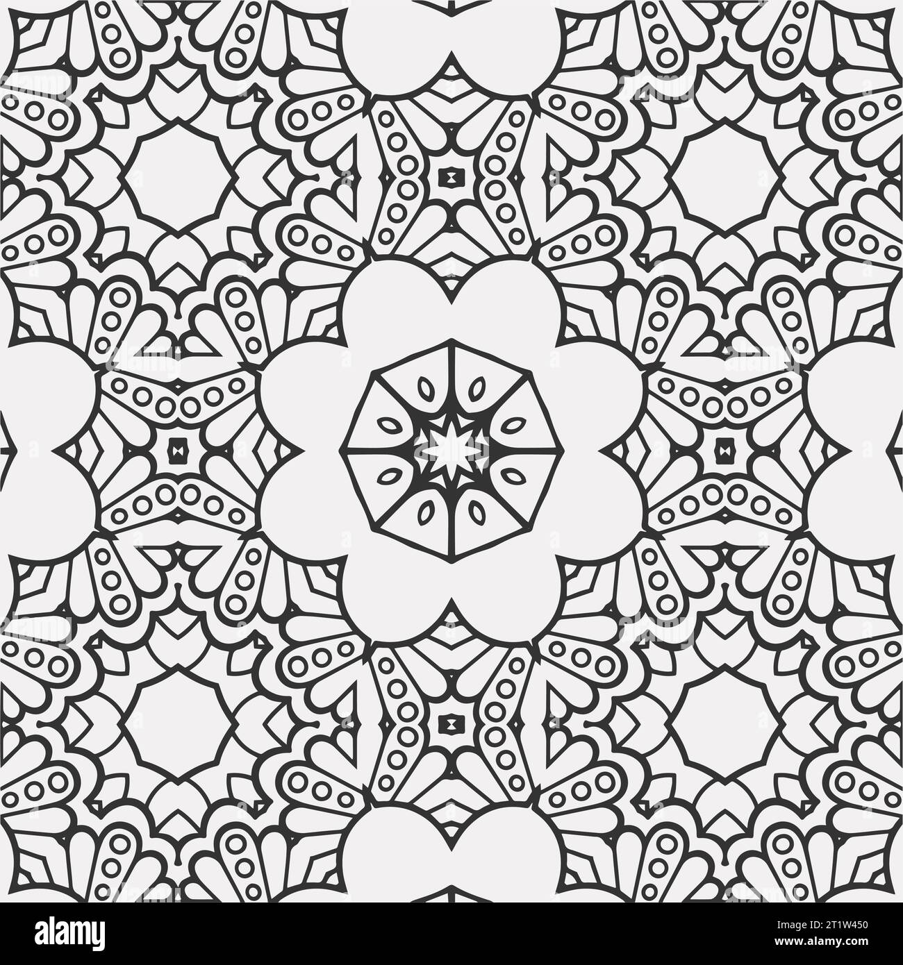 vector geometric pattern coloring page design Stock Vector Image & Art ...