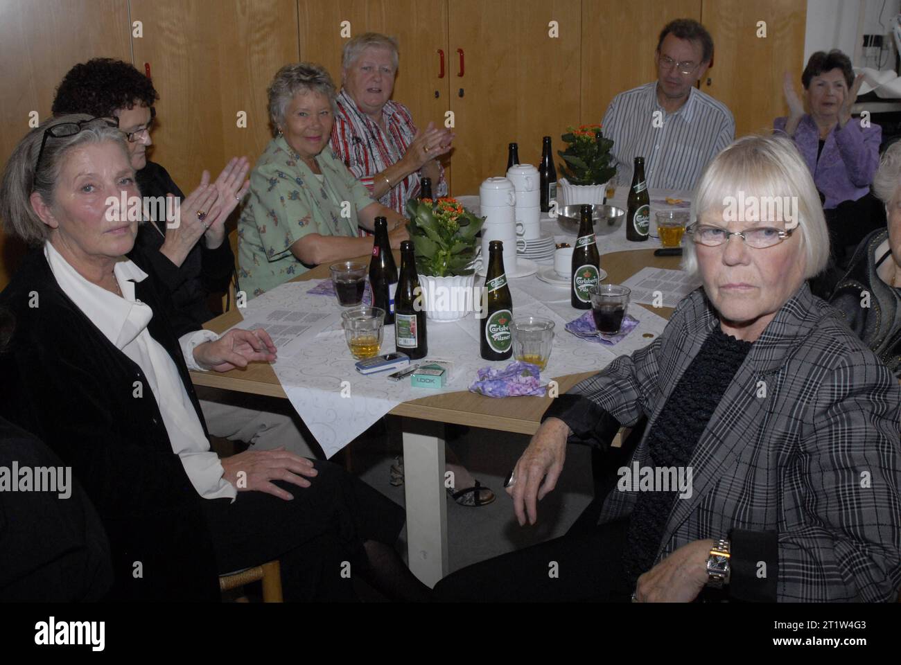 DENMARK COPENHAGEN. danish senior citizen enjoying Jazz music to dance ...