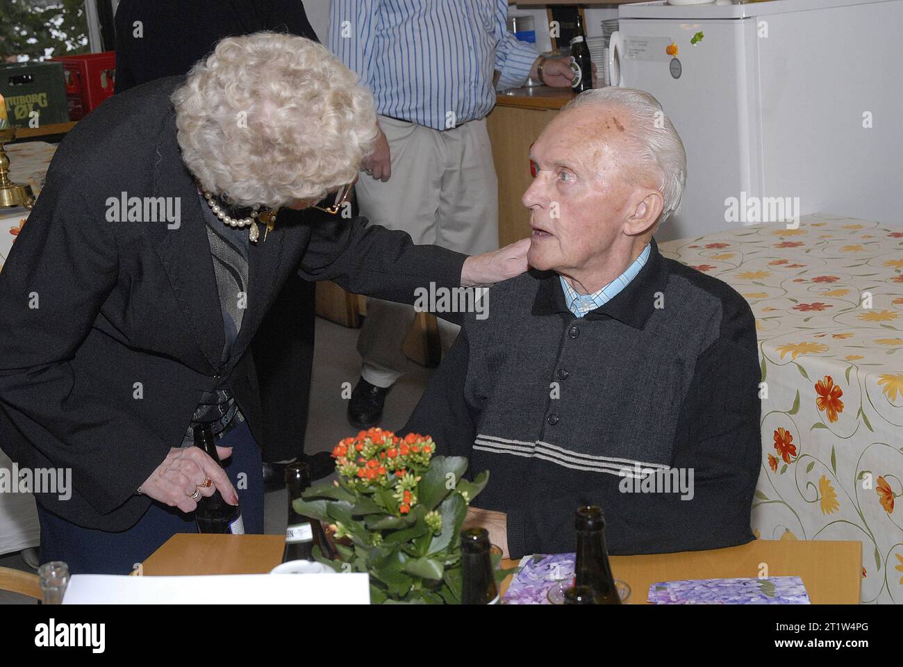 DENMARK COPENHAGEN. danish senior citizen enjoying Jazz music to dance ...