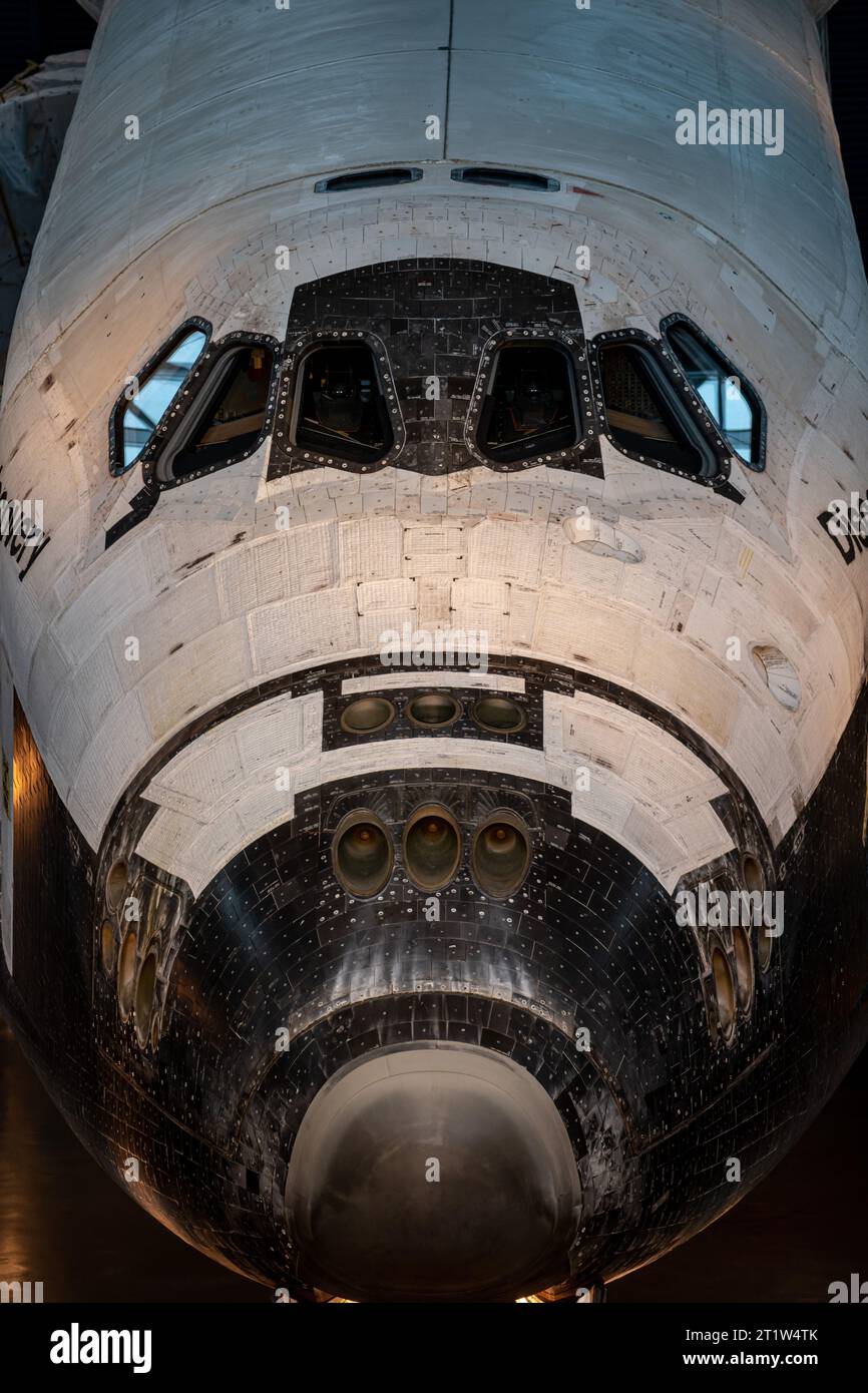 Close up Picture of the cockpit of a Space Shuttle Stock Photo - Alamy