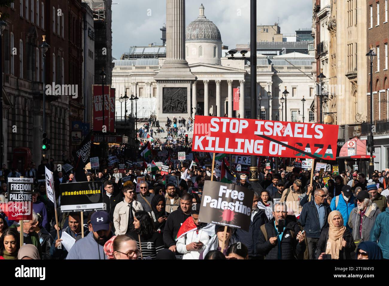 Protest for Palestine after escalation of military action in the Gaza ...