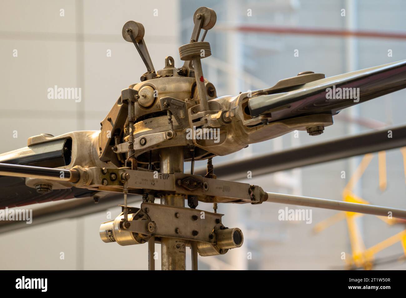Close up of Helicopter Rotor Blades Stock Photo - Alamy