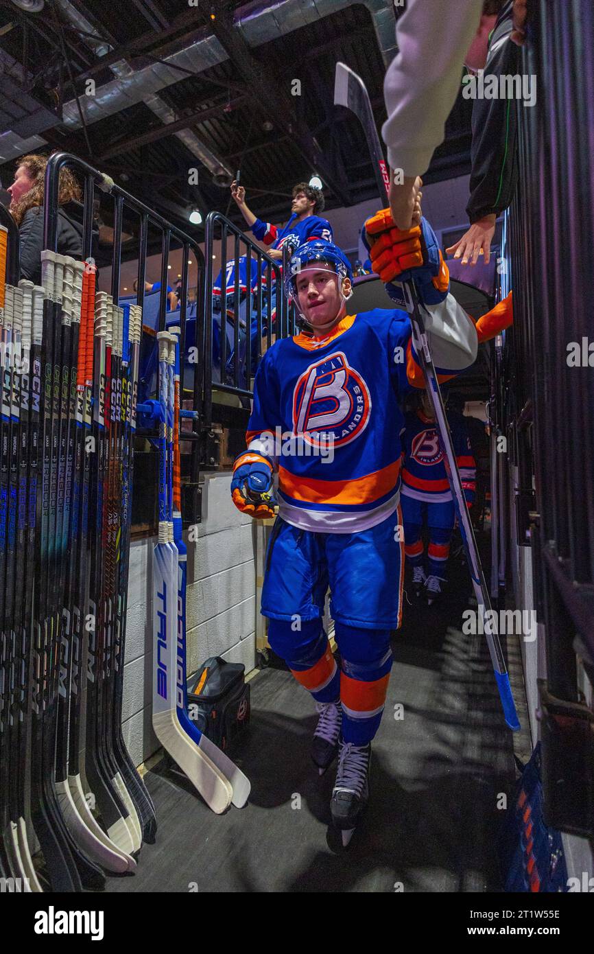 USA. 13th Oct, 2023. October 13th 2023: Bridgeport Islanders forward ...