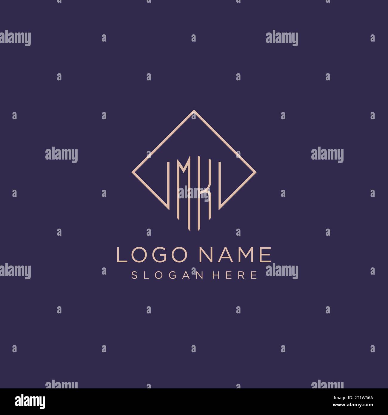 Mk initials logo hi-res stock photography and images - Alamy