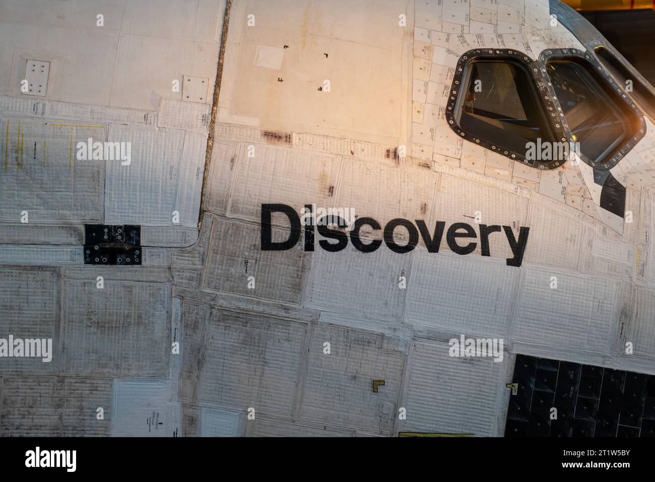 Chantilly, VA - 10-14-2023: Close up of the Cockpit of the Discovery Space Shuttle Stock Photo ...