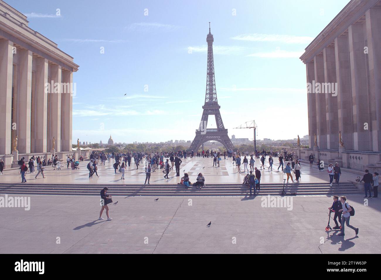 Visiting the Iron Lady in Paris Stock Photo - Alamy