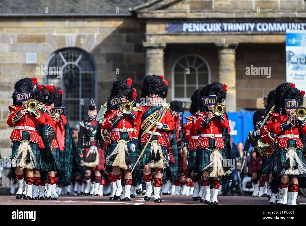Royal Regiment of Scotland, Freedom March, Penicuik, 29/09/2023 Stock ...