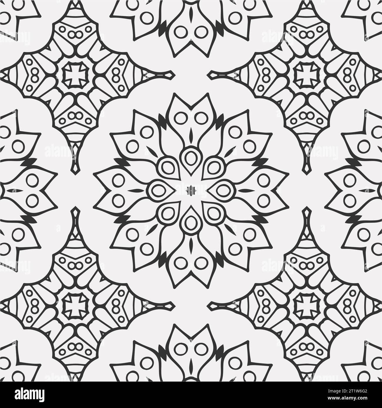 vector geometric pattern coloring page design Stock Vector Image & Art ...