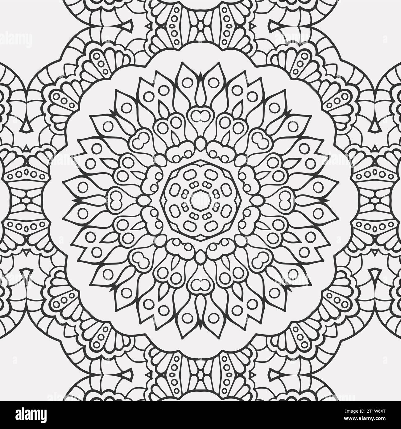 vector geometric pattern coloring page design Stock Vector Image & Art ...